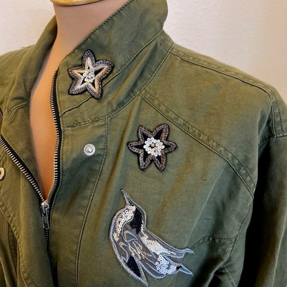 CAbi | Jackets & Coats | Cabi Style 337 Hanson Anorak Utility Military ...